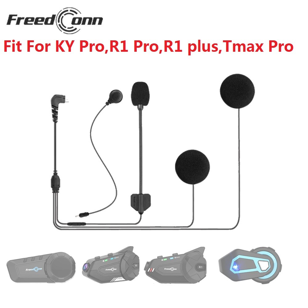 Jual Freedconn Motorcycle Interphone Accessories hard Earphone Suit for ...