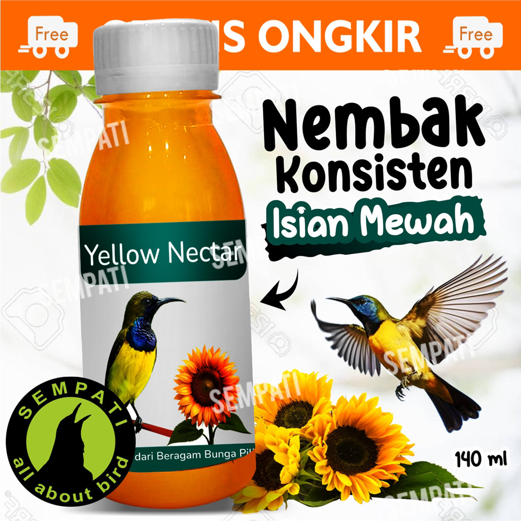 Jual SEMPATI Yellow Nectar Exotic Multifora 140ml Nektar Kolibri Sogon ...