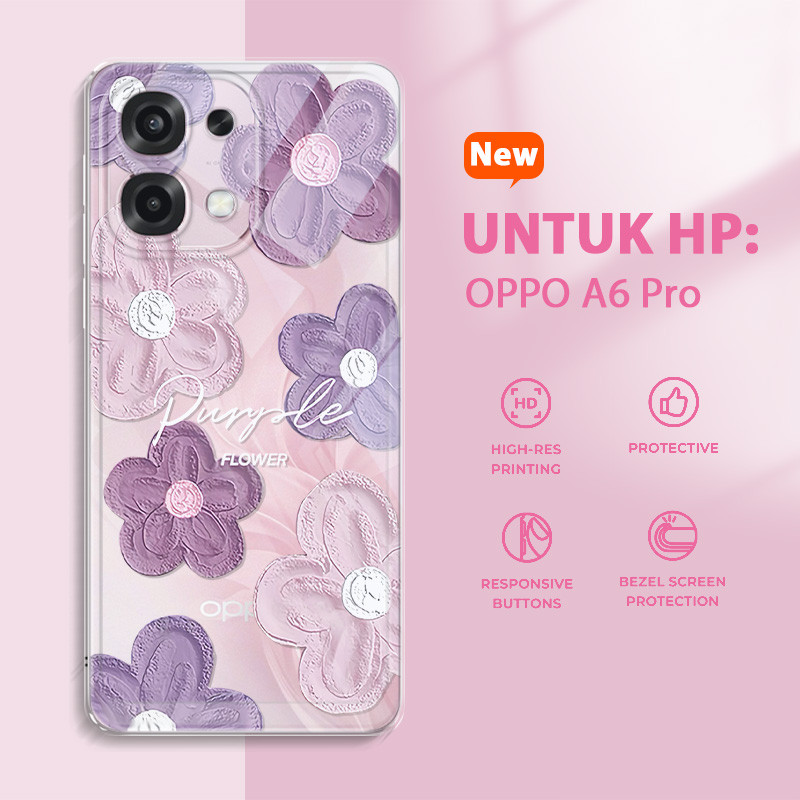 Jual Bunga ungu Pink Kupu-Kupu Flower Lucu Untuk Terbaru Case Hp Oppo ...