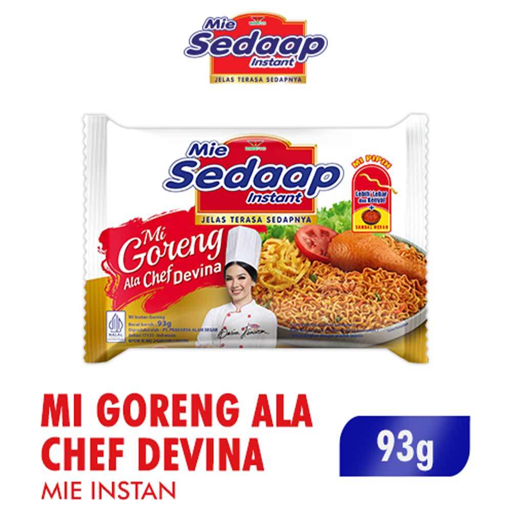 Jual SEDAAP MIE MIE INSTANT GORENG ALA CHEF DEVINA 93g | Shopee Indonesia