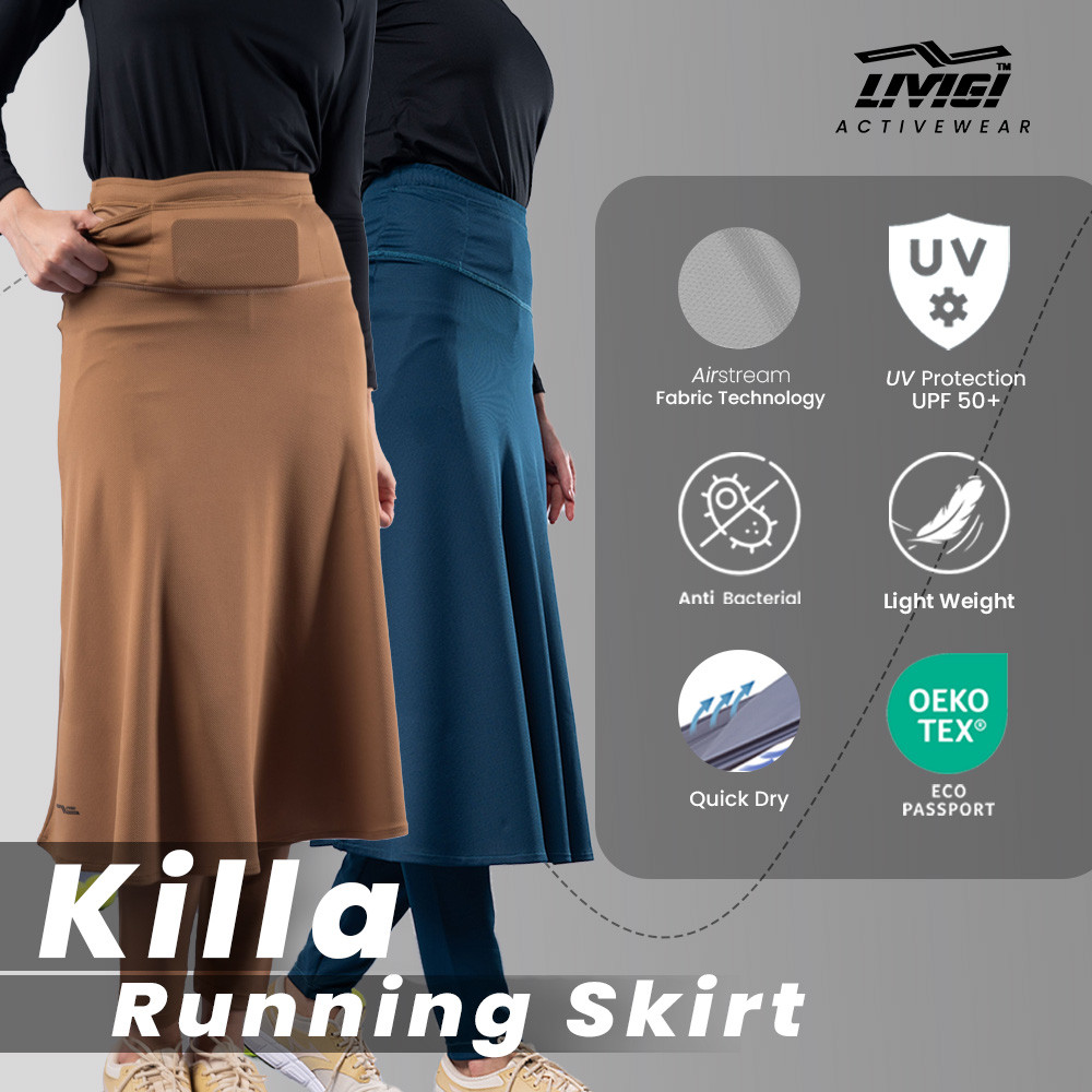 Jual Livigi - Killa skirt with running belt - Rok lari | Shopee Indonesia