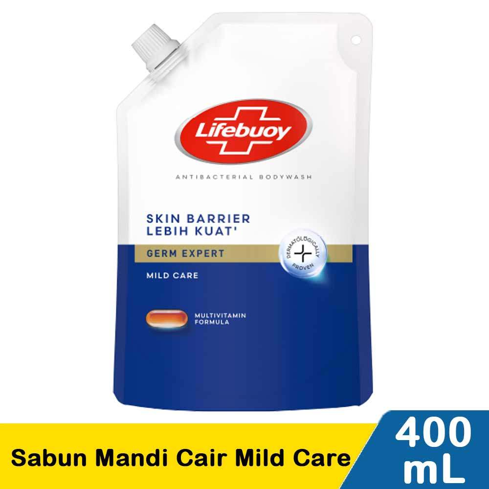 Jual Lifebuoy Sabun Mandi Cair Refill White Mild Care 400mL | Shopee ...