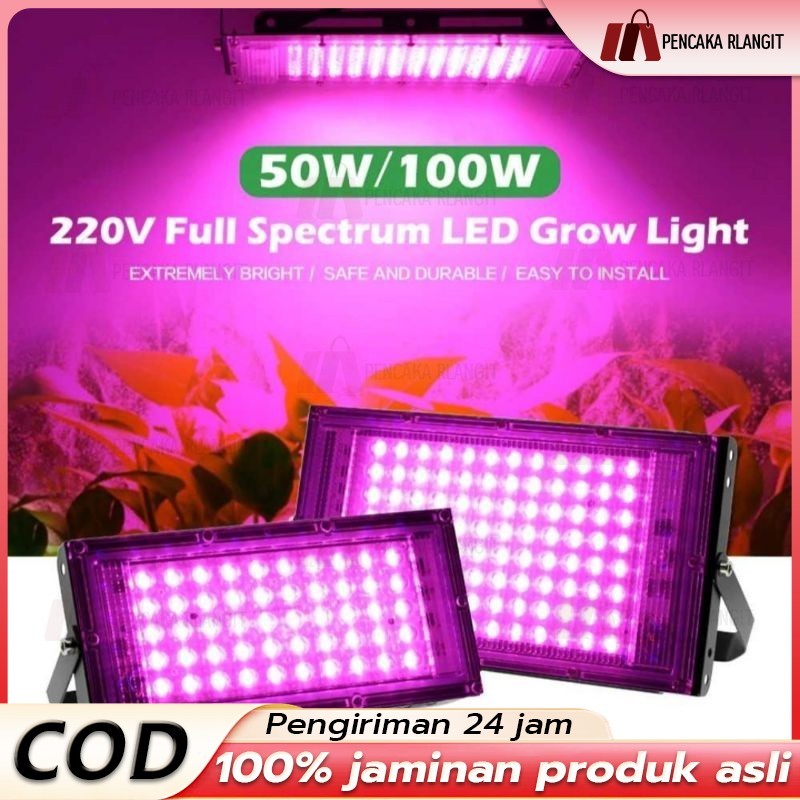Jual Lampu Growlight Sorot Led Tanaman Tumbuhan Hidroponik Full ...