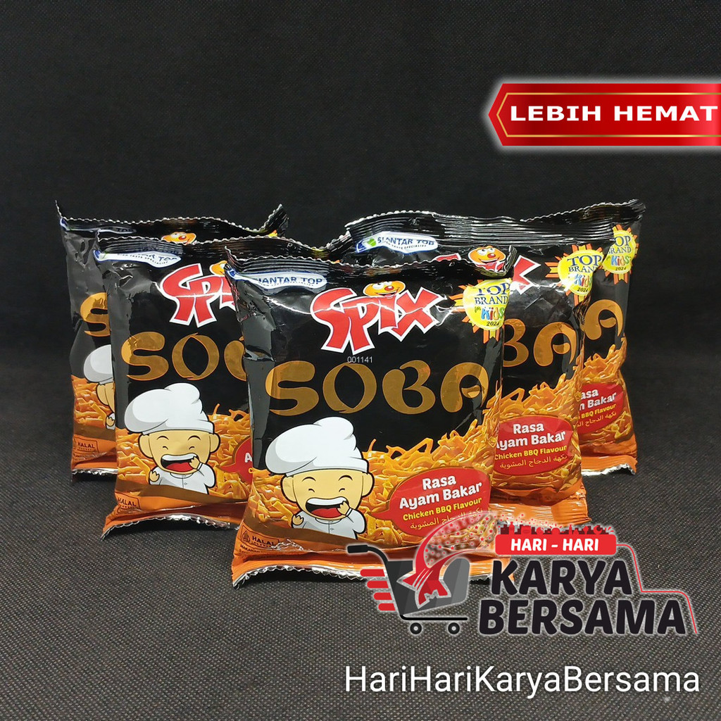 Jual MAKANAN RINGAN SNACK SIANTAR TOP SPIX SOBA RASA AYAM BAKAR PACK 5 ...