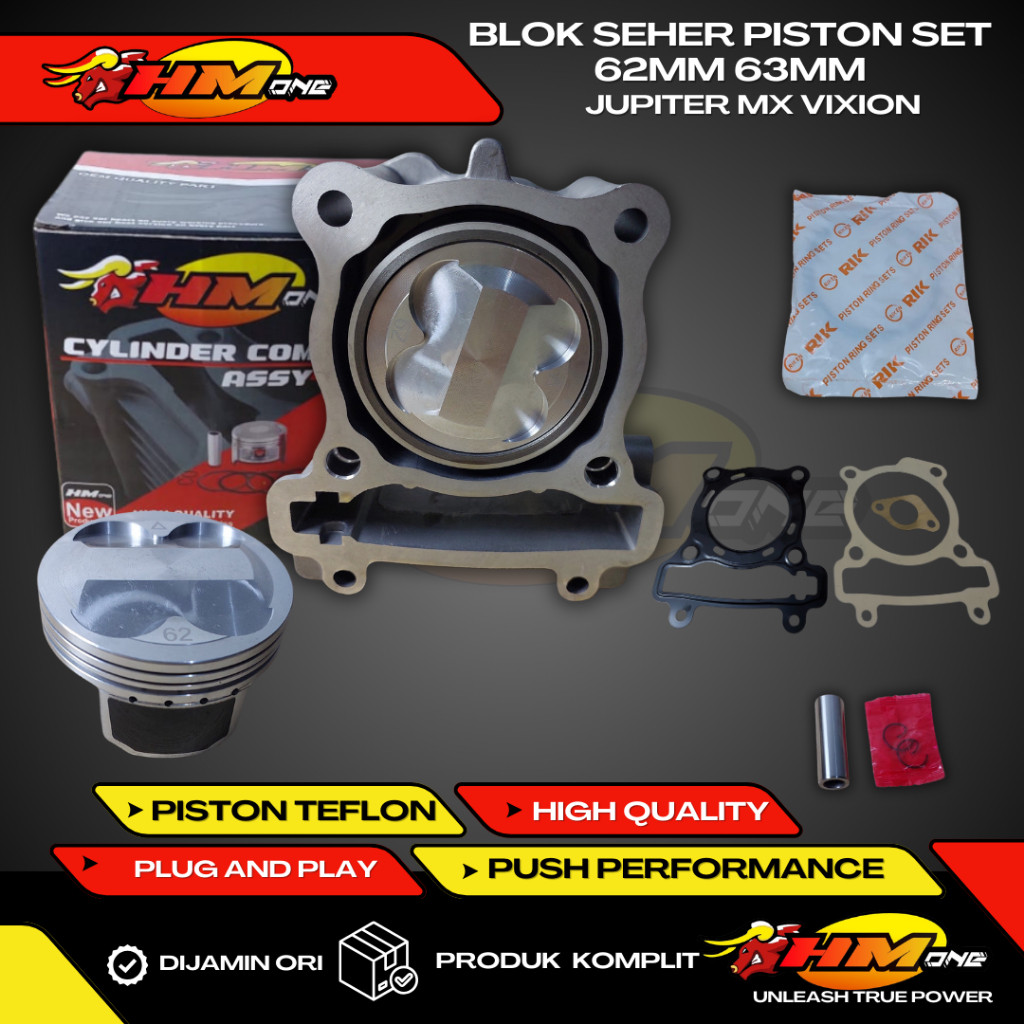 Jual blok seher boring bore up HMone jupiter mx old new vixion ol 62mm ...