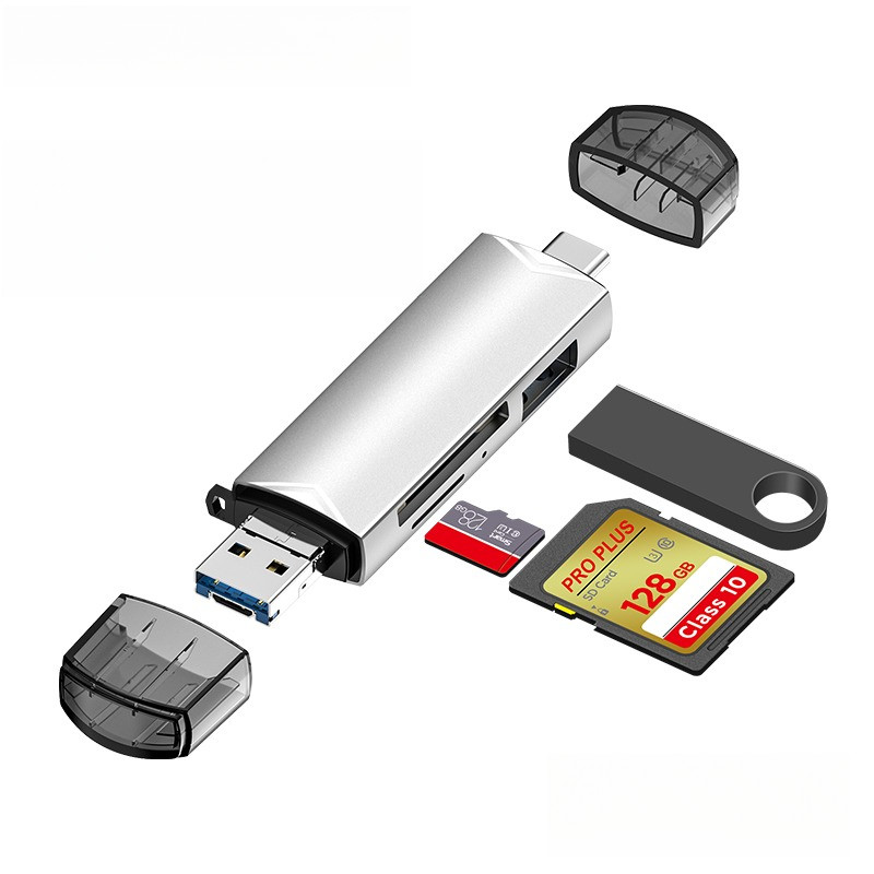 Jual 6 in 1 Card Reader External U sk TF Card SD Card Keyboard Mouse ...