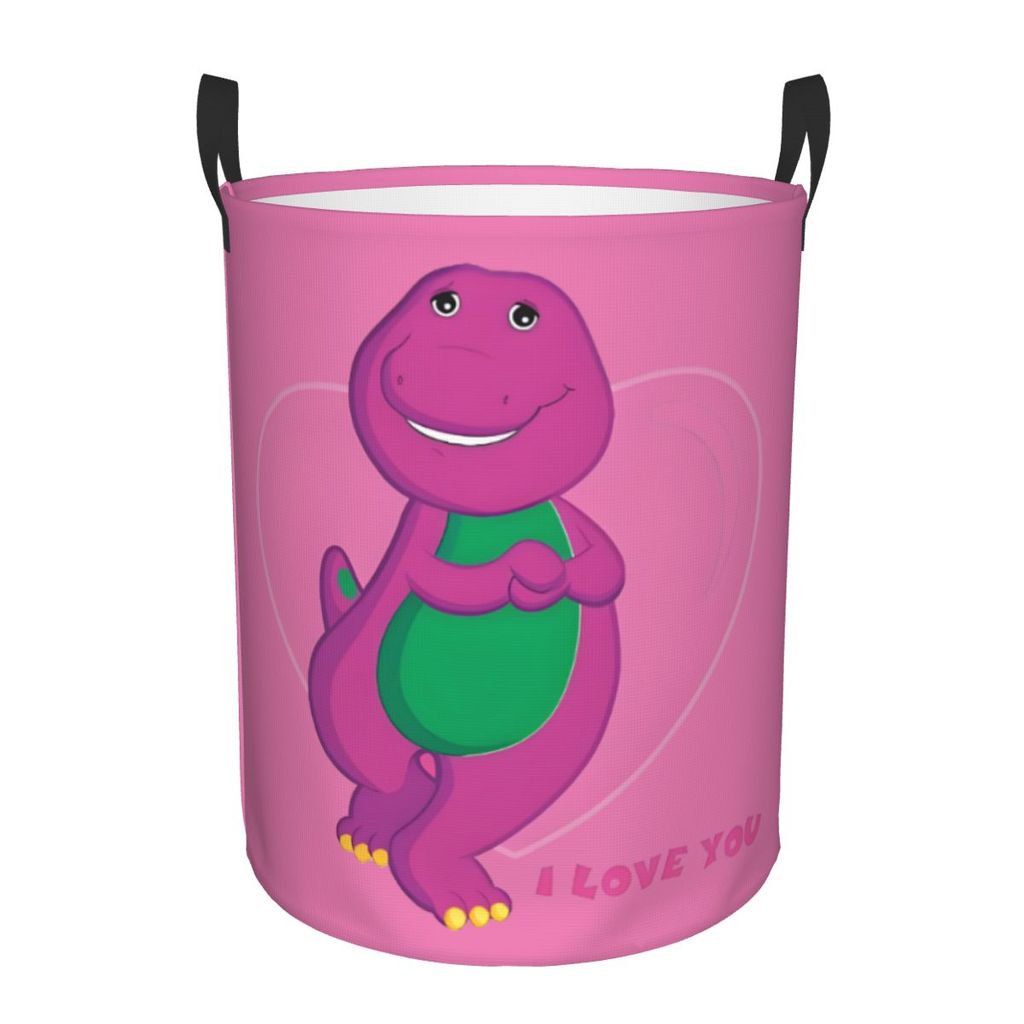 Jual Custom Barney And Friends Laundry Basket Foldable Dinosaur ...