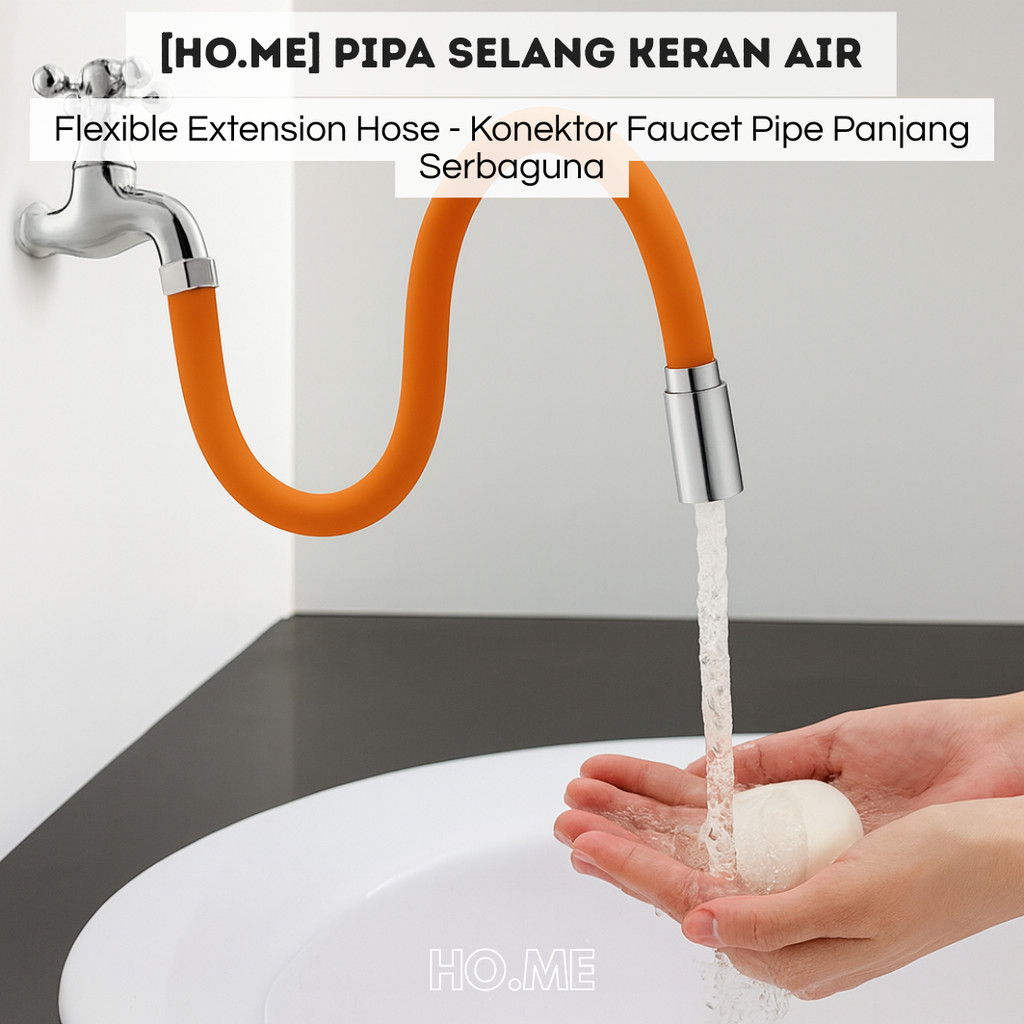 Jual [HO.ME] Pipa Selang Keran Air - Flexible Extension Hose - Konektor ...