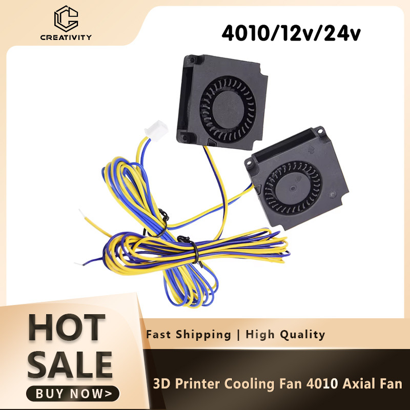 Jual 3D Printer Cooling Fan 4010 Axial Fan Blower Fan Brushless Silent ...