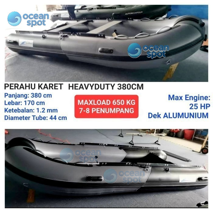 Jual Perahu Karet 380 CM Rescue Mancing Heavy Duty LCR PVC ( Rubber ...