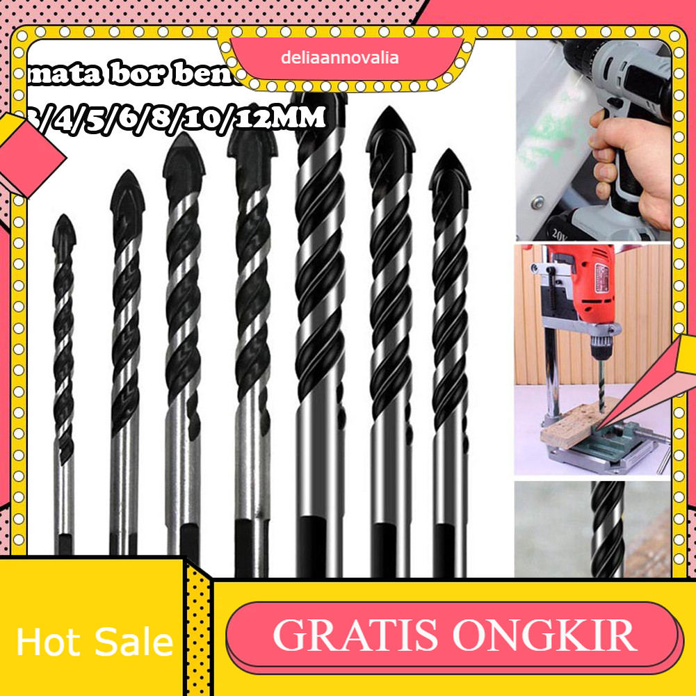Jual 7PCS MATA BOR TOMBAK KACA KERAMIK GRANIT PORSELIN KACA 3/4/5/6/8 ...