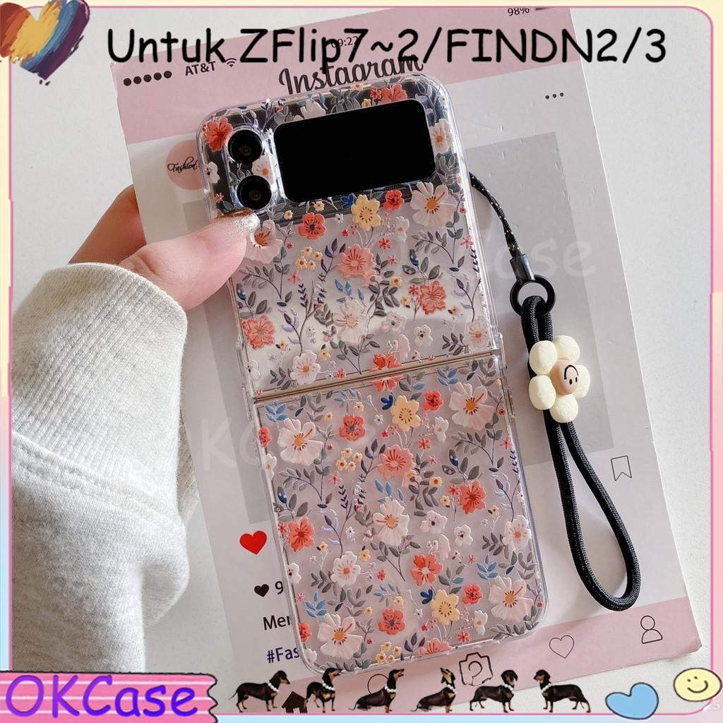 Jual Casing HP Lipat Samsung Z Flip & OPPO N Flip Aesthetic Elegan | Z ...