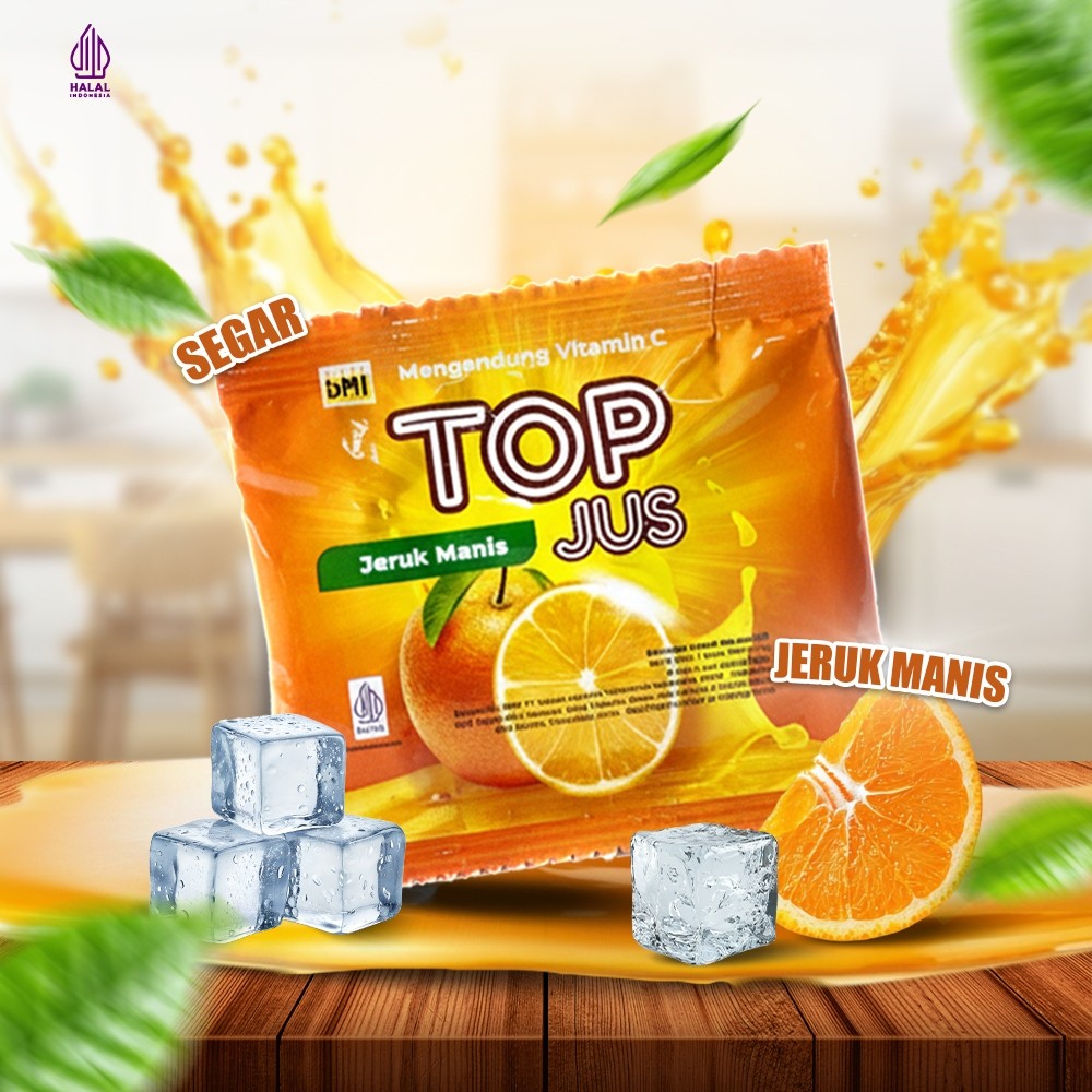 Jual MINUMAN INSTAN TOPJUS RASA JERUK SEGAR ISI 10 SACHET BPOM-HALAL ...