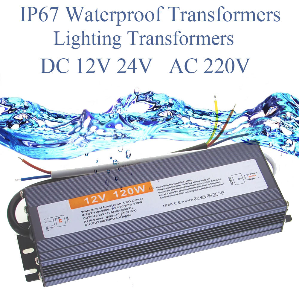 Jual DC 12V 24V 50W Power Supply AC 220V IP67 Waterproof Transformers ...