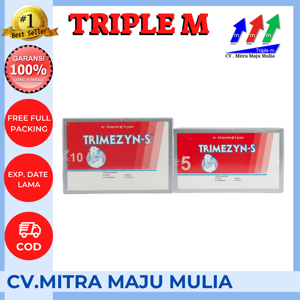 Jual TRIMEZYN S 5 GR & 10 GR BOX - Obat Korisa Coli Kolera Pulorum ...