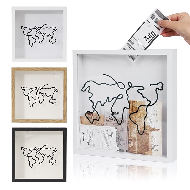 Jual Adventure Arive Box Travel Shadow Box with Slot Money Saving Box ...