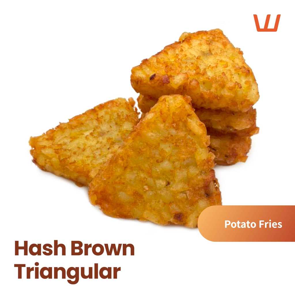 Jual Hash Brown Triangular Kentang Goreng Berbumbu 500gr | Shopee Indonesia