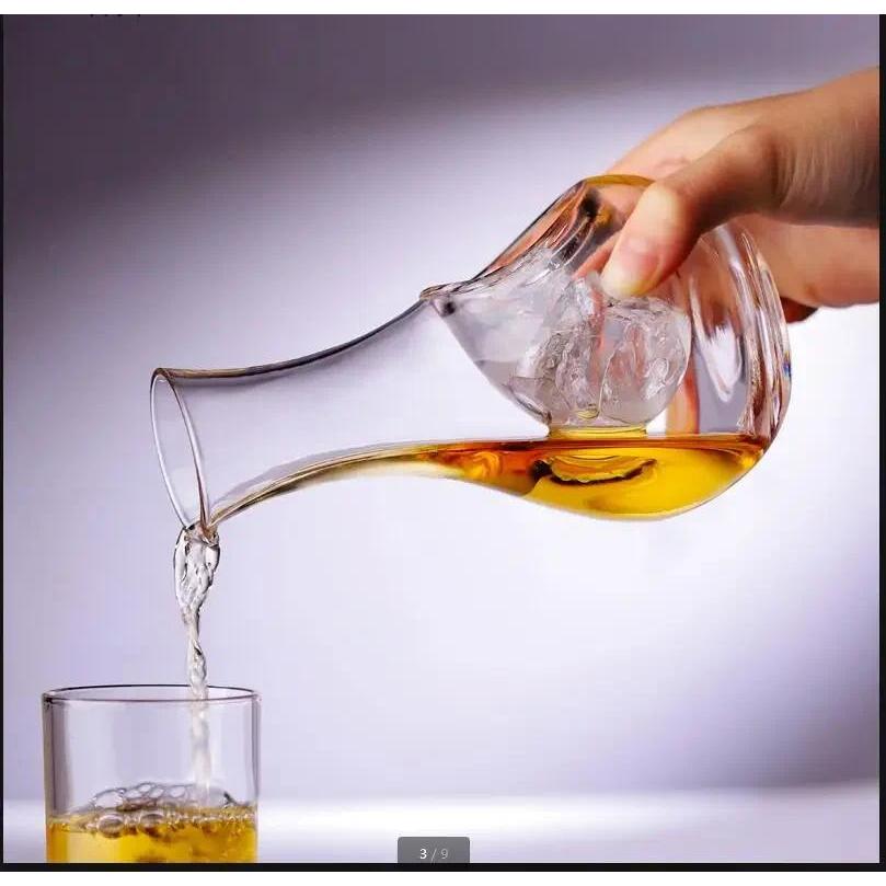 Jual Crystal Glass Pitcher Wine Cooler Decanter Wine Warmer Wine ...