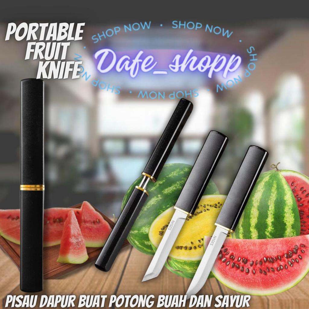 Jual DAFE Pisau Dapur - Pisau buah Jepang 2in1 Double Besi Buah Anti ...