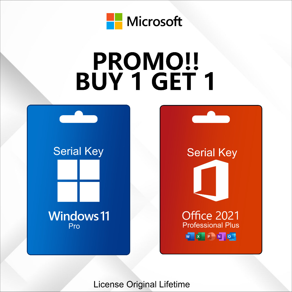 Jual Paket Hemat License Windows + Office All in One Original Permanen Serial Key Retail ...