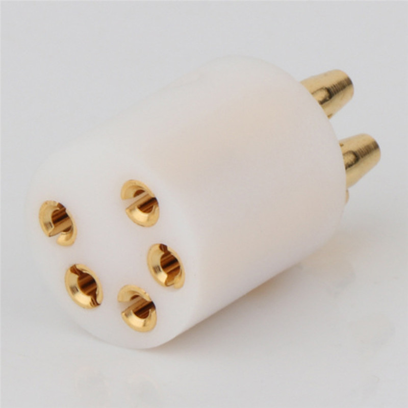 Jual AEE9Turnlabe 5P M N Gold Plated Connector Plug, Turntable Tonearm ...