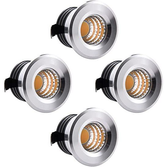 Jual 4Piece 12V 24V 30mm Recessed LED Spotlight Down Light COB 3W with ...