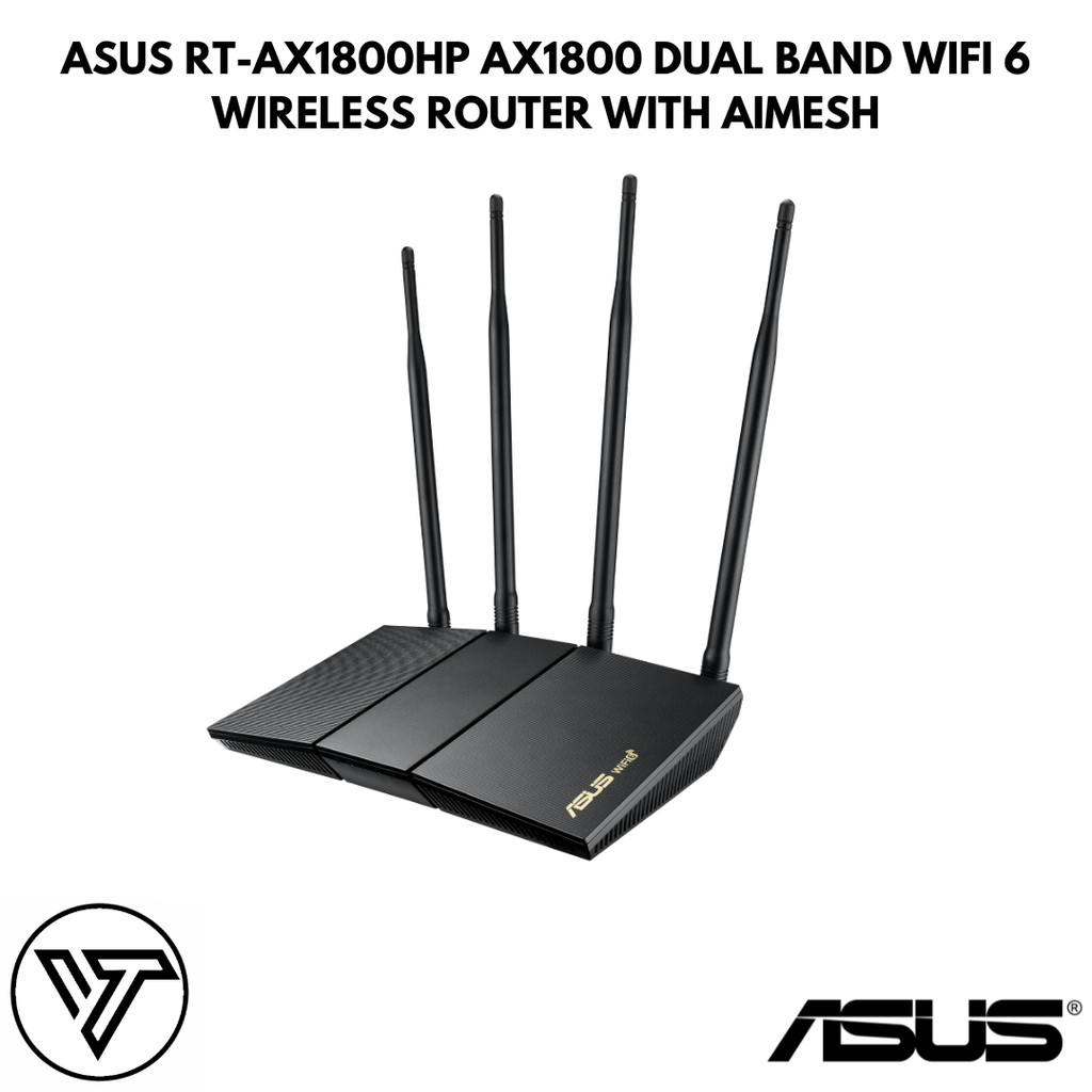 Jual ASUS RT-AX1800HP AX1800 DUAL BAND WIFI 6 WIRELESS ROUTER WITH ...