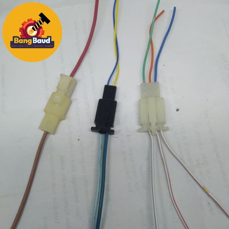 Jual SOKET SAMBUNGAN PIN 1 PIN 2 PIN 3 UNIVERSAL MOBIL MOTOR ORIGINAL ...