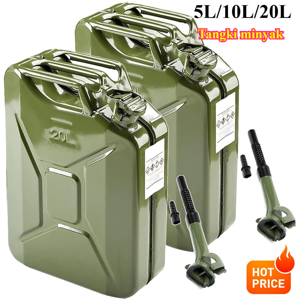 Jual 20L/10L/5L Tangki Minyak Jerigen Bensin Tangki Bahan Bakar Tangki ...