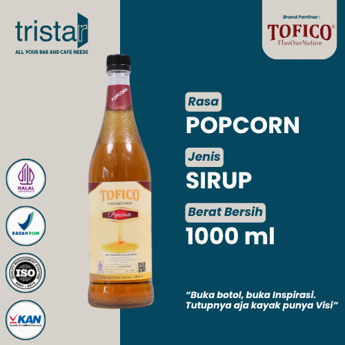 Jual Tofico Syrup Popcorn 1 Liter - Sirup Minuman Rasa Popcorn Original ...