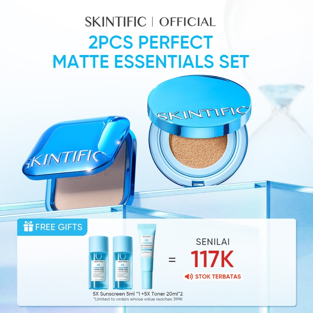 Jual SKINTIFIC -2pcs Paket Makeup 2in1 Set | Perfect Stay Velvet Matte ...