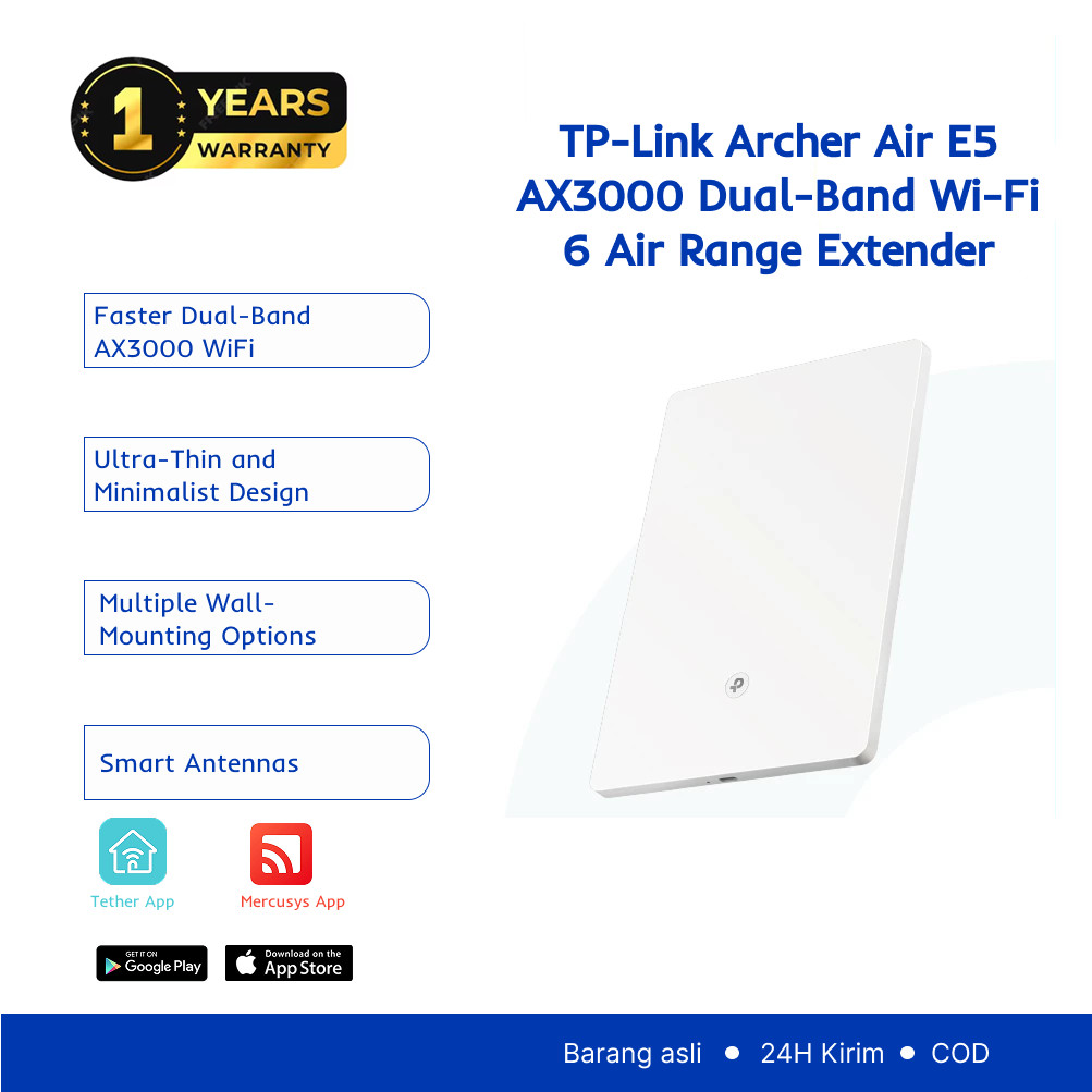 Jual TP-Link Archer Air E5 AX3000 Dual-Band Gigabit Wireless Wi-Fi 6 ...