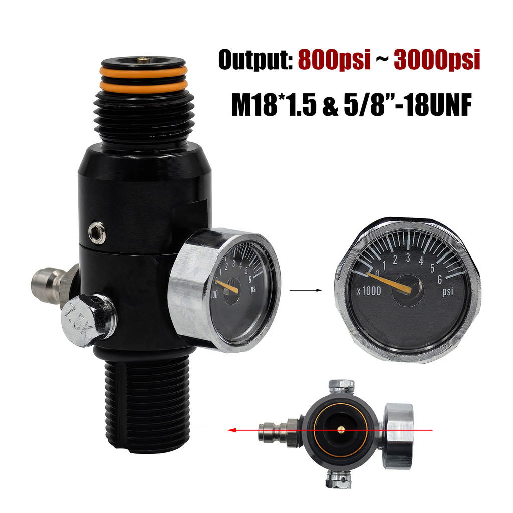 Jual HPA Regulator Adapter Valve of Compressed Air CO2 Oxygen Nitrogen ...