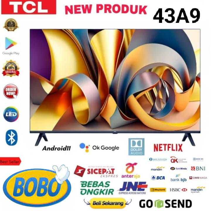 Jual TCL 43A9 Smart LED TV Android 11.0 43 inch Digital FHD Dolby Audio ...