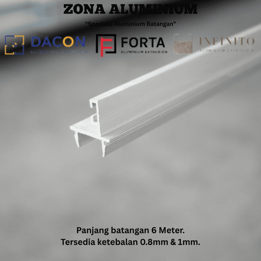 Jual DACON FORTA INFINITO Aluminium Batangan 6090 Untuk Tutup Got ...
