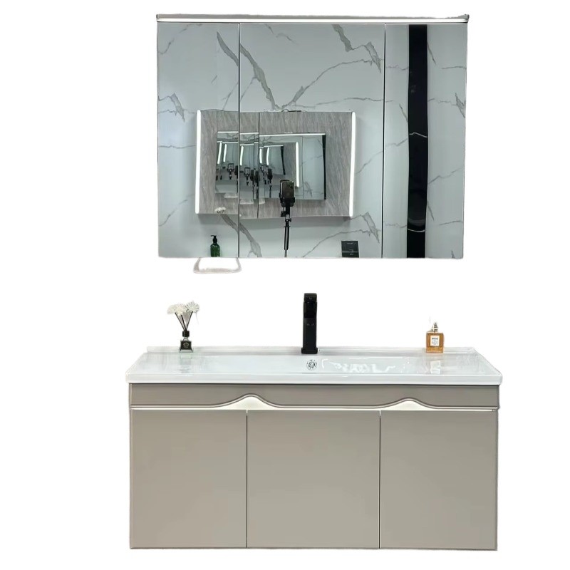 Jual Custom modern bathroom vanity with slate cabinets, washbasin ...