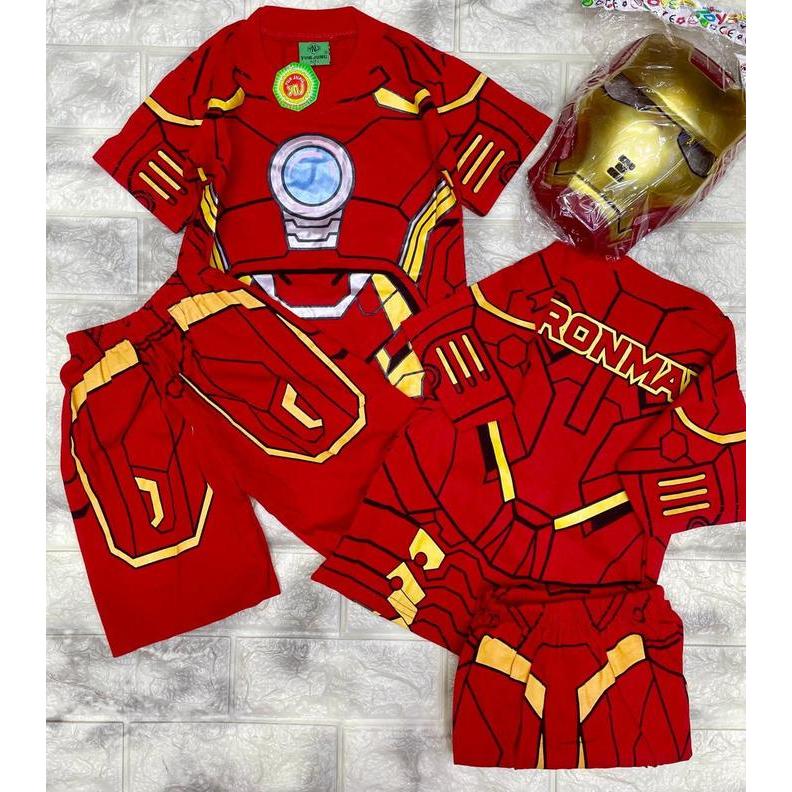 Jual YJ - SET KOSTUM SUPERHERO ANAK BAHAN KAOS ADEM GRATIS TOPENG ...