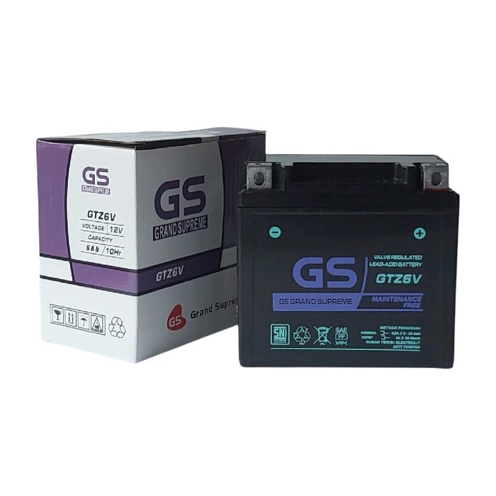 Jual Aki Accu Kering GS GTZ6V Motor Satria FU / PCX / Vario 125 150 ...