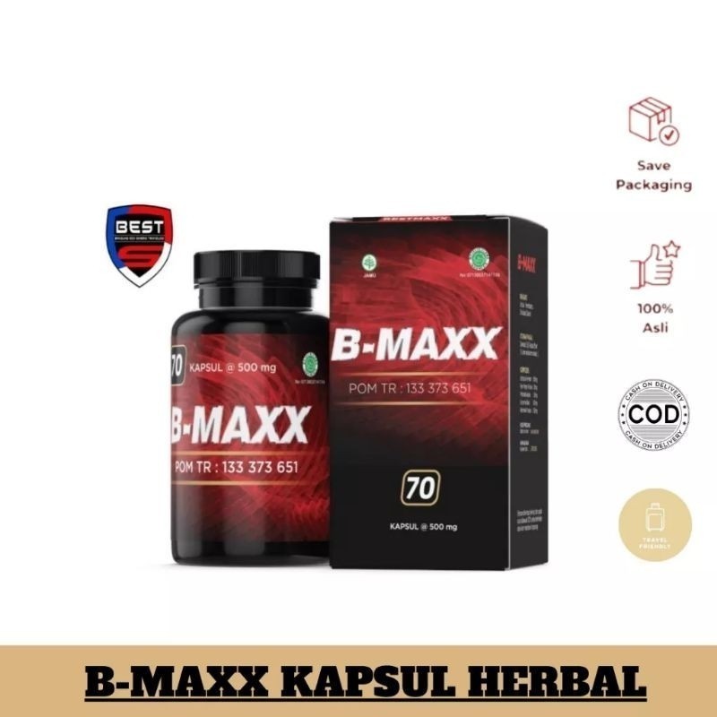 Jual B Maxx Original 100% Barcode Bpom 1 Box isi 70 Kapsul | Shopee ...
