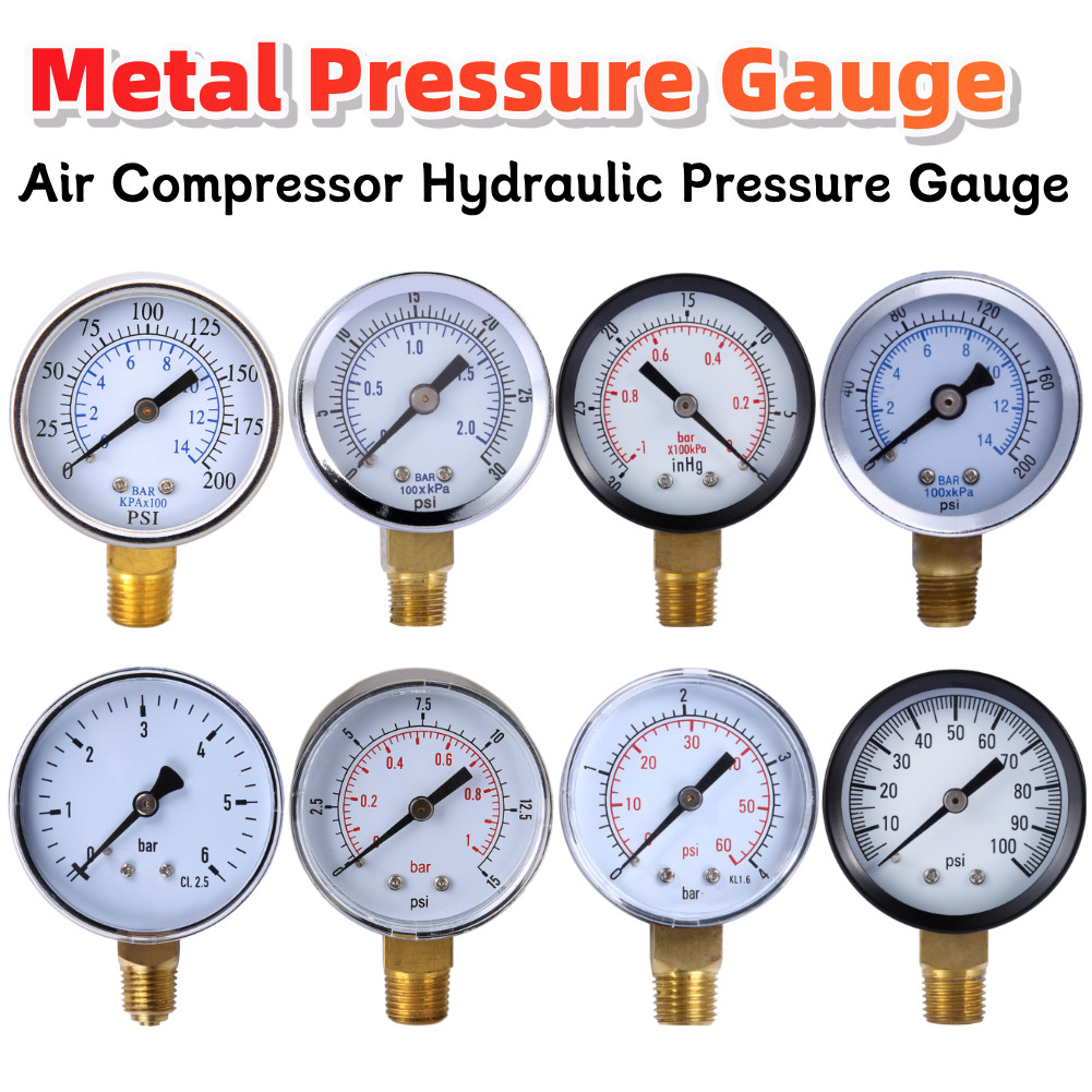 Jual Pressure Gauge Air Compressor Hydraulic Pressure Gauge Compressor ...