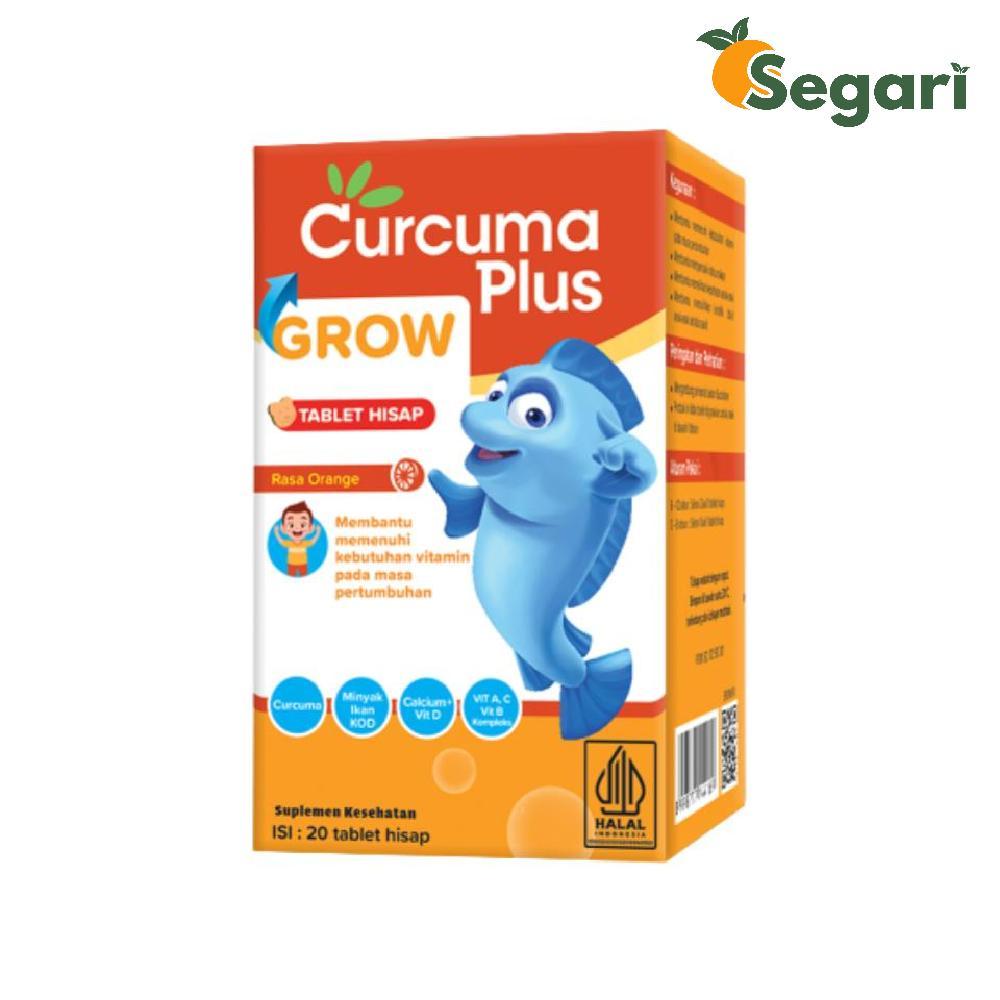 Jual Curcuma Plus Vitamin Grow Orange Tablet Botol 20 pcs | Shopee ...