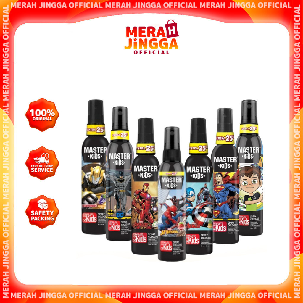 Jual Master Kids Spray Cologne 100ml | Merah Jingga Official | Shopee ...