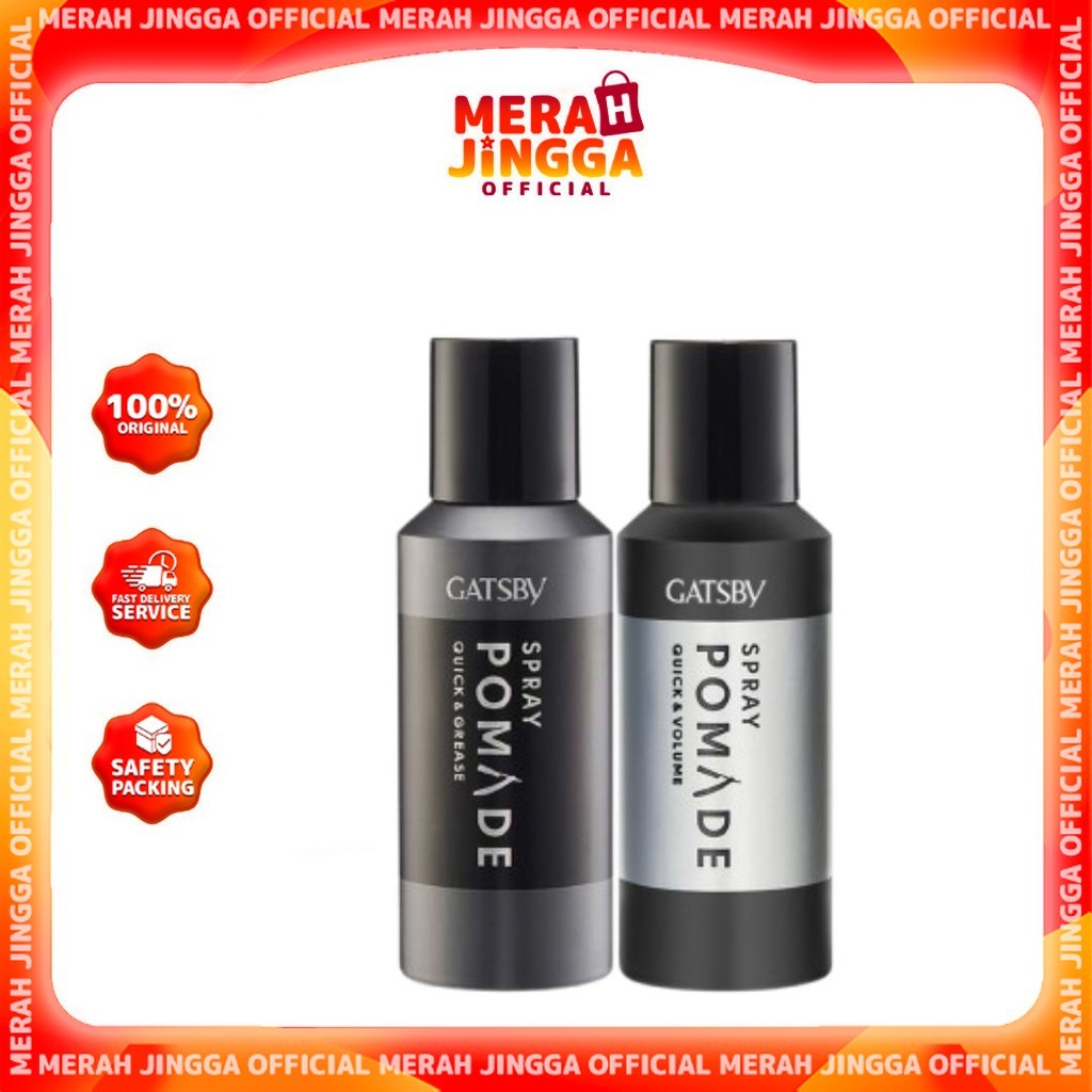 Jual GATSBY Spray Pomade Quick & Grease 150ml | Merah Jingga Official ...
