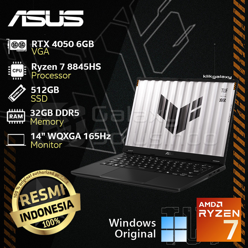 Jual ASUS TUF A14 GAMING FA401UU-R745G7G-HM RTX4050 6GB AMD Ryzen 7 ...