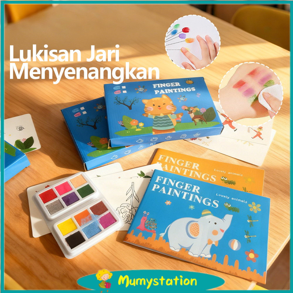 Jual Mumystation Finger Painting Colors With Template Mainan Edukasi ...