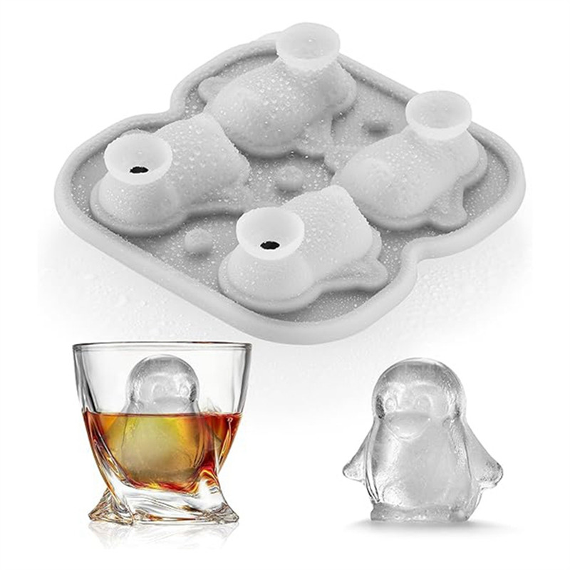 Jual MAKE-Penguins Ice-Cube Tray Fun Shapes Ice-Cube Tray Odd Novelty ...