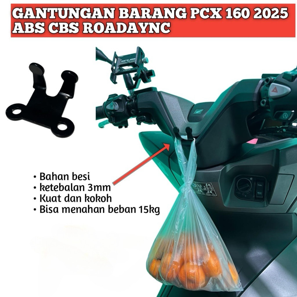 Jual Gantungan Barang Motor PCX160 Barang Kait Gantung Sepeda Motor ...