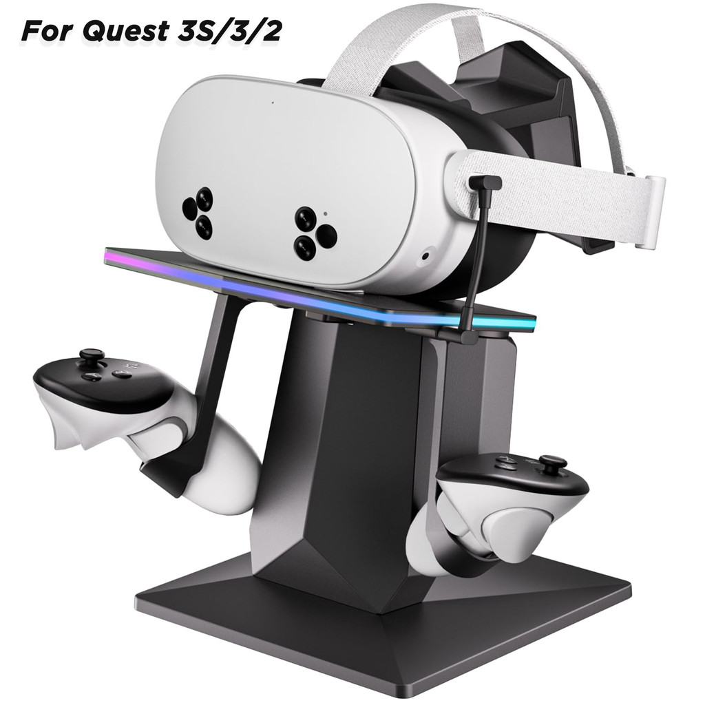 Jual arging Dock For Meta Quest 3S/Quest 2/3 Accessories, RGB arging ...