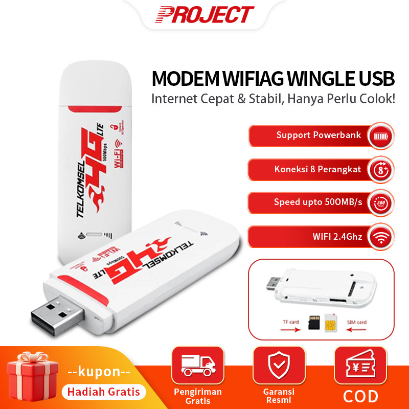 Jual PJT Modem WIFI USB 4G LTE 500Mbps Portable Mifi Semua Operator ...