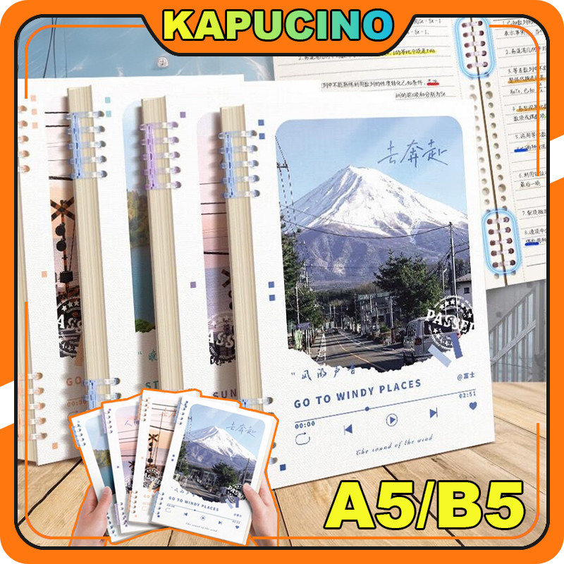 Jual Binder Note A5/B5 Buku Catatan/ Notebook Aesthetic Korea Besar ...